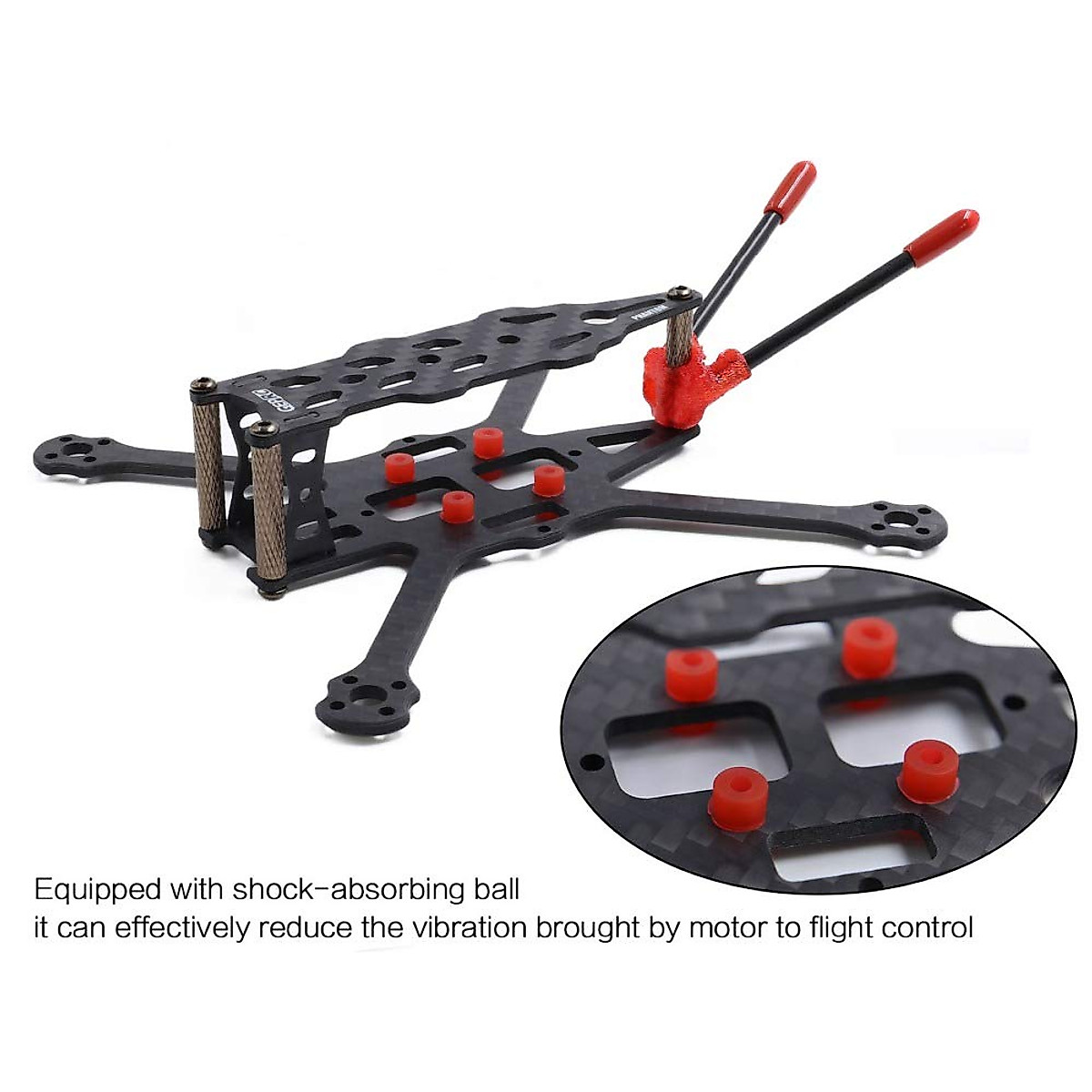 GEPRC GEP-PT PHANTOM 2.5inch 125mm Toothpick Quadcopter FPV Rcing Drone 3K Carbon fiber Frame Kit