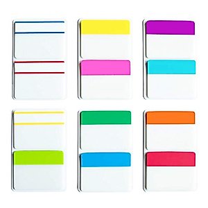 KICNIC 2 Inch Sticky Tabs Index Tabs 240 Pieces, Colored Reading Tabs Self Adhesive, Arrow Flags Pages Markers for Binder, Books, File Folders and Notebook [12 Colors] Writable, Repositionable