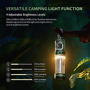 FLEXTAIL Tiny Mosquito Repeller, Rechargeable Outdoor Mosquito Repellent, 329°F Heating 30ft Protection Zone Ultra Mini with Camping Light Magnetic Design for Outdoor Camping Backpacking Patios