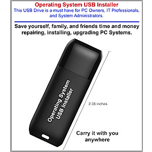 Bootable USB Drive Installer for Windows 7, 8, 10, 11, Linux, Ubuntu, Kali, Tails, Utility Suite w/Password Reset, Data Recovery, Boot Fix, and More. Installer