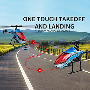 GoolRC RC Helicopter, WLtoys XK K200 Remote Control Helicopter, 2.4GHz 4 Channel RC Aircraft with 6-Axis Gyro, Optical Flow Positioning, Altitude Hold, One Key Take Off/Landing, Easy to Fly for Adults