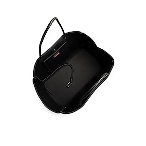 Haute Shore - Greyson Bravo Neoprene Tote Bag w/Zipper Wristlet Inside, Black Denim W/Rosegold & White Stripe