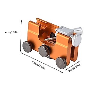 plplaaoo Chainsaw Sharpening Jig, Chainsaw Sharpener Kit, Portable Hand Crank Chain Sharpener, Hand-Crank Fast Chainsaw Sharpener Tool, Saw Blade Sharpener, for Lumberjack Garden Worker(黄色)