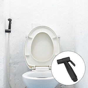 NDNCZDHC Black Bidet Sprayer for Toilet, Handheld Bidet Sprayer Kit with 3.94ft Hose, G1/2 Toilet Bidet Sprayer Set Hand Held Stainless Steel Bidet Cloth Diaper Sprayer