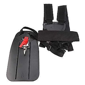 ZPSHYD Trimmer Double Shoulder Strap, L-Shaped Nylon Belt Lawn Mower Padded Strap Harness for Brush Cutter Garden