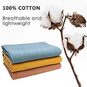 YCHWFF Muslin Baby Lounger Cover 2 Pack, Organic Cotton Removable Slipcover for Newborn,Baby Padded Lounger Infant Floor Seat Cover for Boys Girls