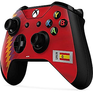 Skinit Decal Gaming Skin Compatible with Xbox One X Controller - Officially Licensed Skinit Originally Designed Spain Soccer Flag Design