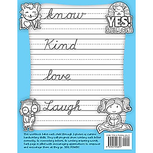 Beginning Cursive for Confident & Creative Girls: Cursive Handwriting Workbook for Kids & Beginners to Cursive Writing Practice
