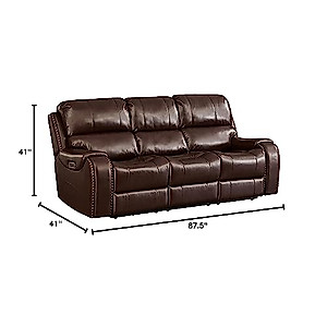 Signature Design by Ashley Latimer Power Reclining Sofa with Adjustable Headrest, Brown
