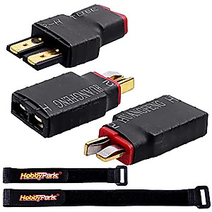 Hobbypark RC Battery Adapter Connector for Traxxas TRX to HXT 4mm Banana Plugs fit Slash/Rustler/Stampede/Bandit/E Revo RC Car