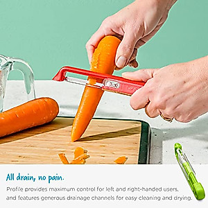 Dreamfarm Sharple Self-Sharpening Vegetable & Food Vertical Speed-Peeler - Green