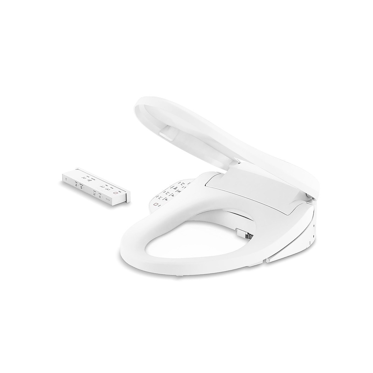 KOHLER 28229-0 K-28229-0 PureWash E725 Elongated Bidet Toilet Seat with Remote Control, White