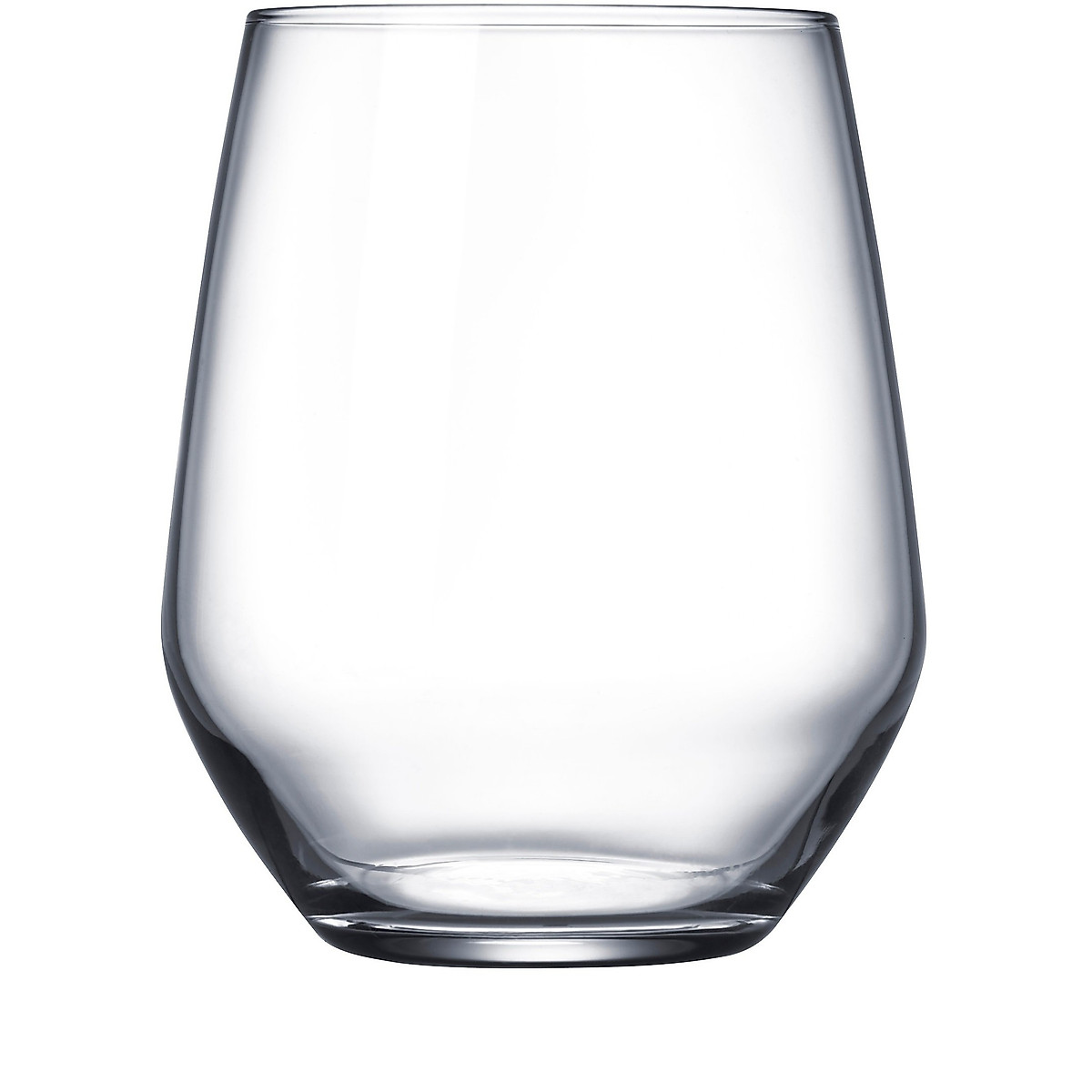 Circleware Basic Stemless White-Red Wine Drinking Glasses, Set of 4, 16 ounce, Limited Edition Glassware