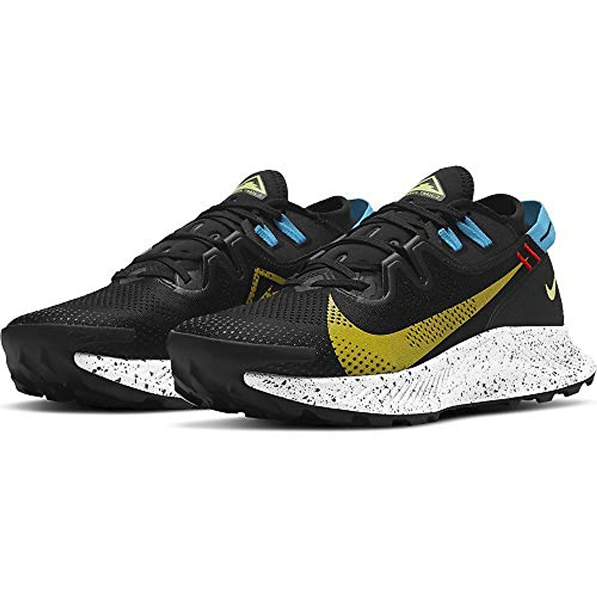 Nike Men's Pegasus Trail 2 Shoe, Black/Dark Sulfur-off Noir-chile Red, 9