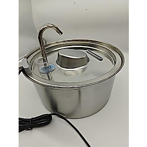 KOOGMOON Cat Water Fountain Stainless Steel, 108oz/3.2L Automatic Cat Fountain, Multi-Filtration, Easy to Clean, Ultra Silent Dog Water Dispenser for Cats, Dogs and Other Pets