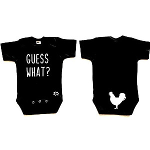 Guess What Chicken Butt Baby Bodysuit (6-12 Months)