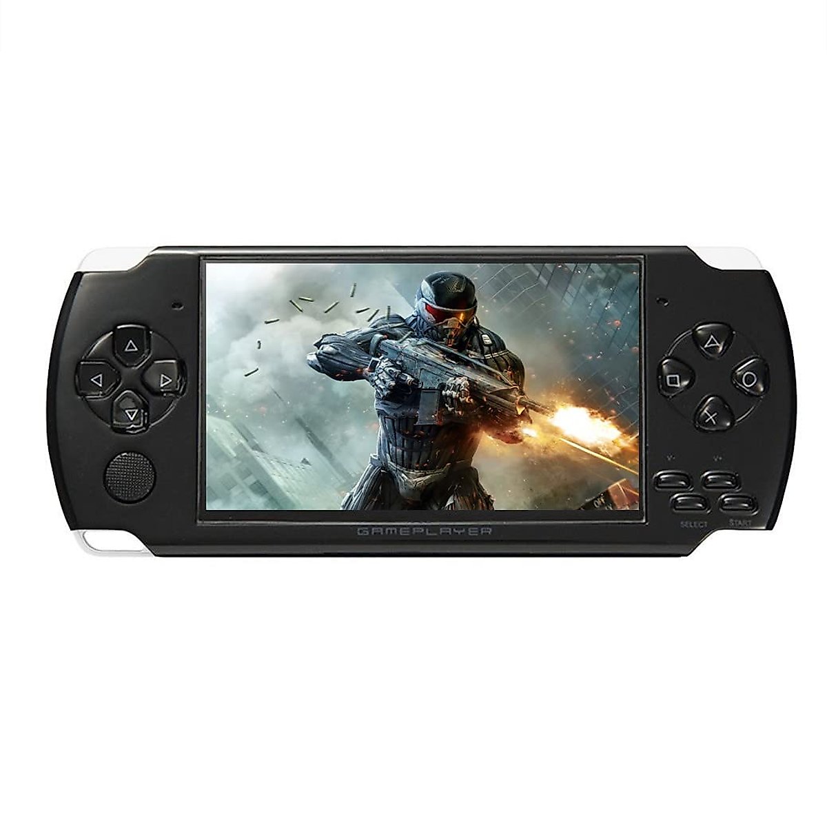 JXD Handheld Game Console 4.3 inch 8GB Built in 2000 Games for Multiple Simulators X6 Retro Video Game Console Mp3/4/Ebook TV Out Mini Hand Portable Game Player Device Holiday (Black)