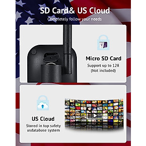 LaView Outdoor Security Cameras 1080P HD,Cameras for Home Security with AI Human Detection,Waterproof IP65,2-Way Audio,Clear Night Vision,2.4G WiFi,SD Card Slot&US Cloud Storage,Work with Alexa,ONVIF