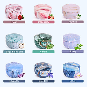 Scented Candles Gift Set for Women, 9Packs Soy Candles for Home Scented, 180H Burning Aromatherapy Candles, 2.5oz Natural Soy Wax Candle Gift Set, Ideal Gifts for Valentines Day Christmas Birthday