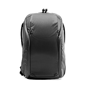 Peak Design Everyday Backpack Zip 20L Black, Carry-on Backpack with Laptop Sleeve (BEDBZ-20-BK-2)