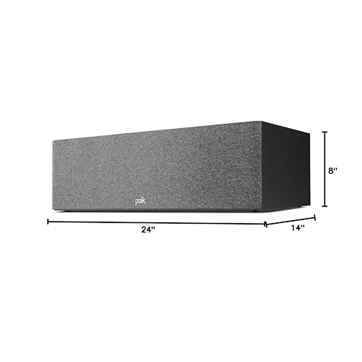 Polk Audio Reserve Series R400 Large Center Channel Loudspeaker, 1" Pinnacle Ring Tweeter & Dual 4" Turbine Cone Woofers, Hi-Res Certified, Dolby Atmos & IMAX Enhanced, Wall Mountable, Black