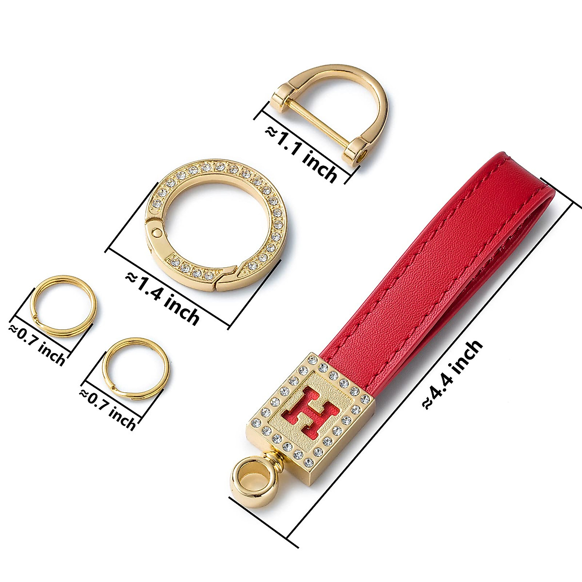 Ocezbiis for Jeep Key Fob Cover with Keychain,Soft TPU 360 Degree Protection Key Case for Cherokee Renegade Dodge Durango Charger Challenger Journey Chrysler Smart Key Shell Accessories