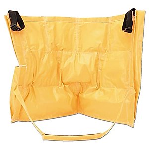 Rubbermaid Commercial Products Supply Organizing Caddy for Brute Trash Cans, Yellow, Tool Organizer Storage for Spray Bottles/PaperTowels/Gloves/Scrub Brush