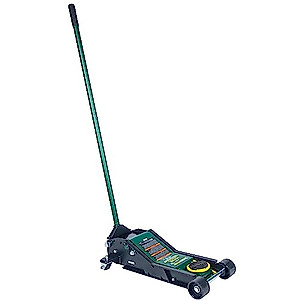 Omega Pro 3.5 Ton Low Profile Floor Jack - Lowering Speed Control with Hydraulic Quick Magic Lift - Heavy Duty Lifting from 3.5" to 21.5" for Auto Car Garage Shop