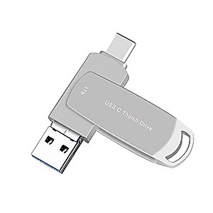 USB C Thumb Drive Storage Stick 1000GB Memory Stick for Phone, 1TB Type-c USB 3.1 Drive Compatible MacBook iPad pro iPad mini6 and MacBook Pro Air Computer (Silver)