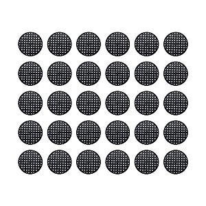 Meprotal 30pcs Flower Pot Hole Mesh Pad Plastic Bonsai Bottom Grid Mat Mesh Hole Screens Prevent Soil Loss (1.7Inch)
