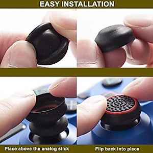 XingcM Thumb Stick Grips Caps for Playstation 4 Ps4 Pro Slim Silicone Analog Thumbstick Grips Cover for Xbox Ps3 Ps4 Accessories