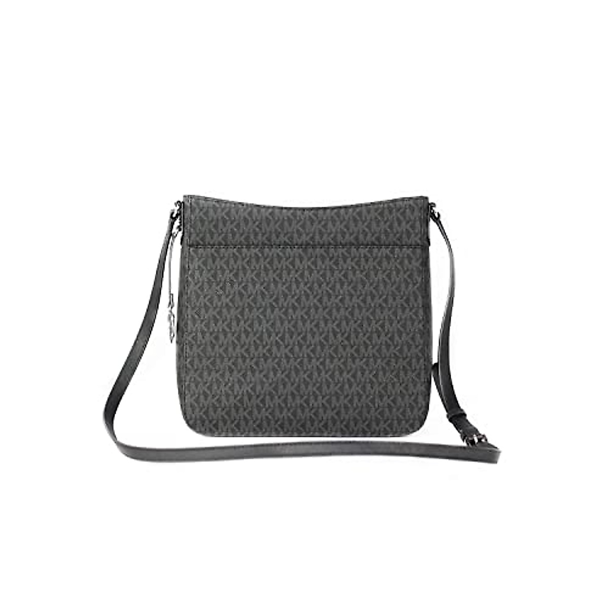 Michael Kors Jet Set Large Messenger Bag Crossbody Black MK Signature