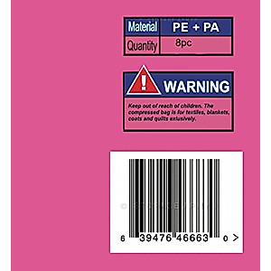 Storage Army [Pack of 8 Mix Super Size Storage Bags Jumbo, Gigantic, Jumbo Hanging & XXL Sealed Compressed Vacuum Bag Home Space Organizer Travel Storage Saver Protects from Water Odor, Dust, Insects