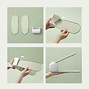 ULTECHNOVO 4pcs Double Deck for Saving Grey/Slipper Racks Holder Sneaker Clo Slots Showcase -Layer Shoe Stacker Fixtures Green Saver Display Organizer Practical Space Household Sandal