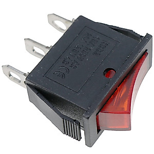 DVPARTS Rocker Switch Lighted On Off for Electric Fireplaces FMI Desa 120927-24 120 Volt