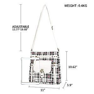 KL928 Crossbody Bags for Women Shoulder Purses and Handbags, L-white