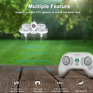 APEX VR70 FPV Drone Kit, First-Person View with Goggles, Brushed Racing for Beginners Super-Wide 120° FPV, Low-Latency 5.8G Transmission, Drop-resistant, Suitable Novice Practice Drones