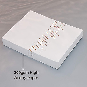 AZAZA 50 Pcs Tent Place Name Cards with Rose Gold - Seating Place Cards for Weddings Banquets Dinner Parties 2.5" x 3.75" (Meteor Shower - Rose Gold)