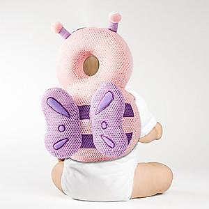 Baby Walkers Protective,Toddler Adjustable Baby Head Protection, Safety Pad Backpack for 5-24 Months Baby Learning Walking Crawling,Baby Head Protection Pad. (E)