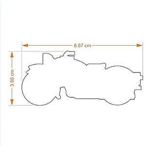 SANCTIFIED Motorcycle Bookmark in Brass Metal Finish l Premium and Unique Design Bookmark for Gift