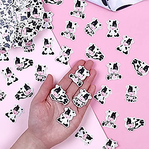 200 Pieces Cow Confetti for Birthday Baby Shower Party, Cow Theme Party Decorations Boys Girls, Farm Animal Cow Print Party Supplies, Holy Cow Im One Moo Moo Birthday Decor