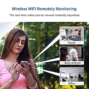 PNZEO W3 Mini Hidden Camera Portable Wireless WiFi Remote View IP Camera Super Small Home Security Cameras P2P Indoor Outdoor Video Record Smart Spy Camera