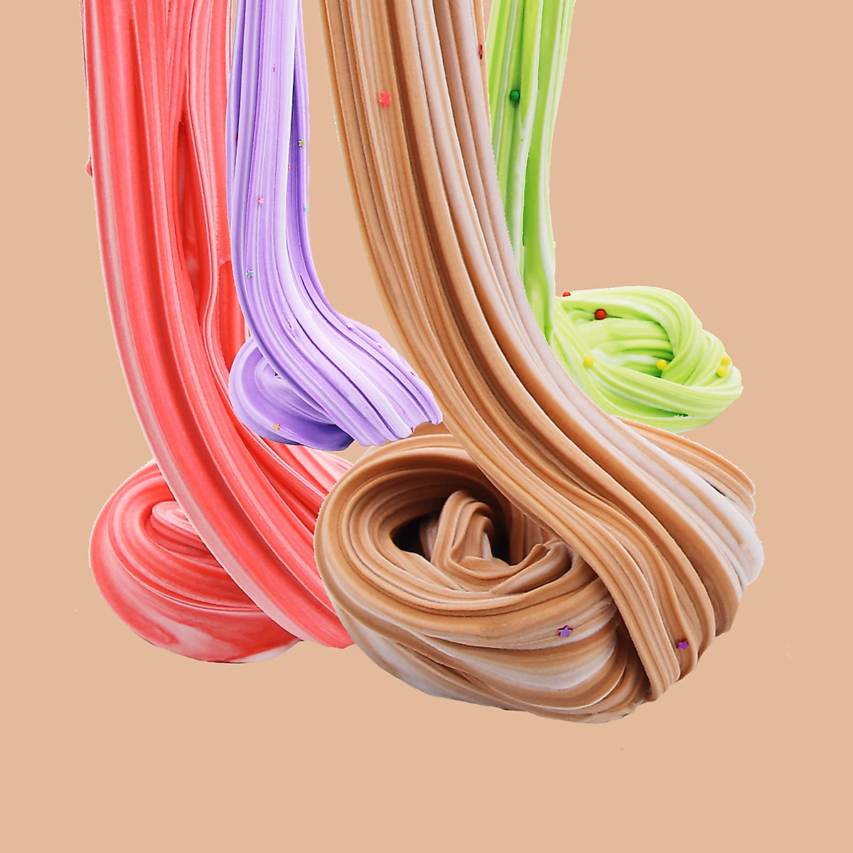 16 Pack Two-Toned Butter Slime Kit,DIY Educational Slime Toys Super Soft and Non-Sticky Toy for Gilrs.Party Favor for Kids Girls & Boys 6 7 8 9 10 11 12 +