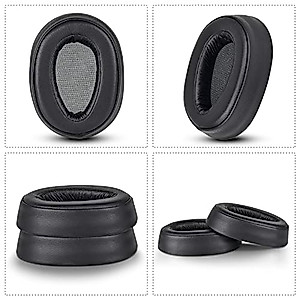 WH900N Earpads Replacement MDR-100ABN Ear Pads Cushion Earmuff Pads Compatible with WH-H900N 100ABN Wireless Noise ancelling Headphones. (Black)