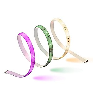 SYLVANIA Wifi LED Smart Strip Light Expansion Kit, 6.5ft, Indoor, Full Color & Adjustable White, Compatible with Alexa and Google Home Only - 1 Pack (75705)