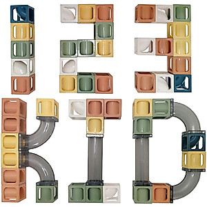 Magnetic Building Blocks Maze Marble Run Brain Game and STEM Toy for Boys and Girls