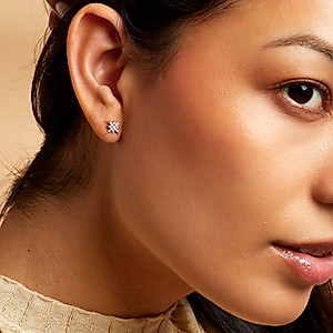 RS Pure by Ross-Simons 0.15 ct. t.w. Diamond Star Stud Earrings in 14kt Yellow Gold