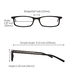 EYEGUARD Reading Glasses with Portable Case Slim Mini Pocket Readers for Women Men Eye Glasses