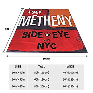 Flannel Blanket Pat Metheny Soft Lightweight Throw Blanket Warm Durable Sofa Couch Decor Beding 50"X40"