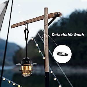 ALSODI Outdoor Camping Light, Extra-Long Endurance Lanyard Camping Light, Adjustable Brightness Tent Atmosphere Retro Hook Lantern